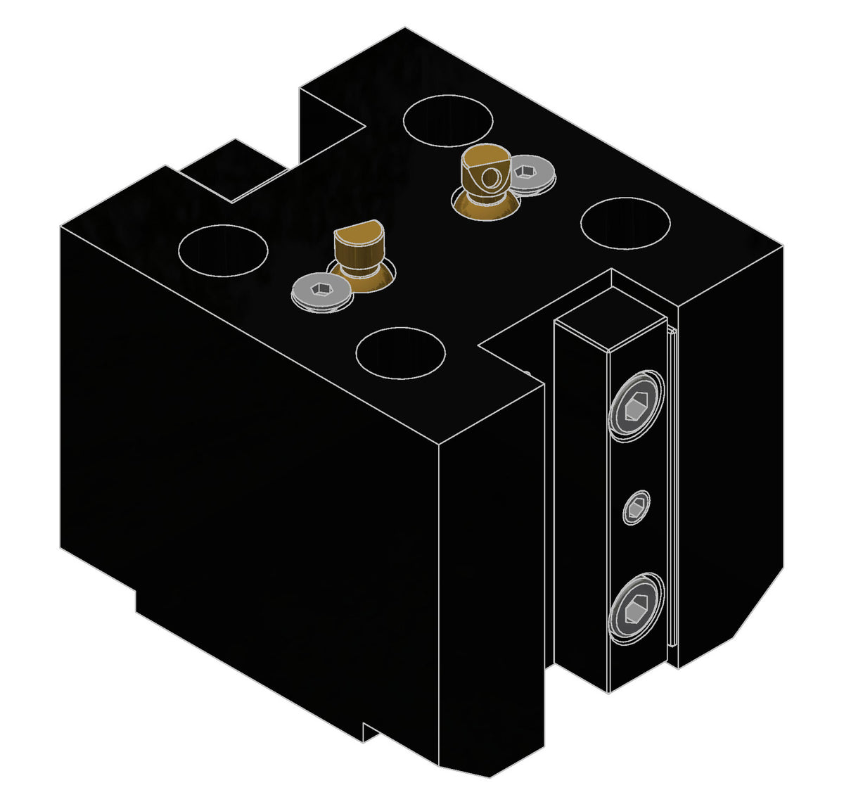 HAAS HST20 1.0" DOUBLE OD TURNING HOLDER 64 X 50 BHP — CNC Supply Solutions