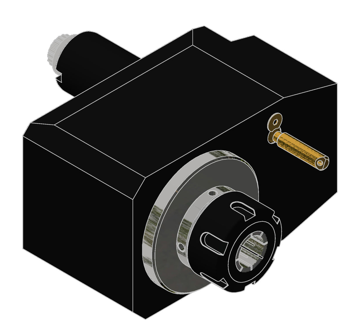 40MM VDI DIN5480 ER32 OFFSET LH STRAIGHT LIVE TOOL EXT COOLANT — CNC ...