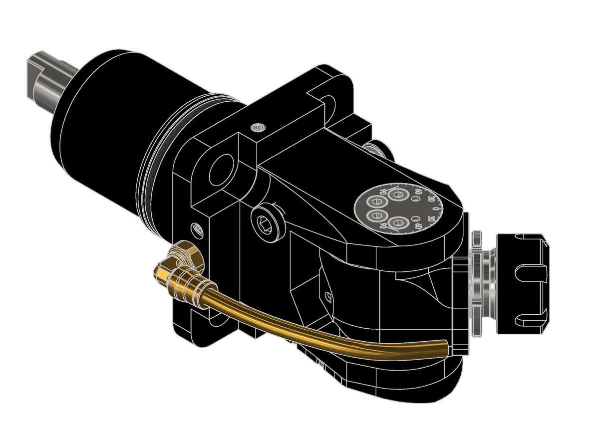NAKAMURA TW10 +/-90° ADJUSTABLE ANGLE: ER16 LIVE TOOL; EXT COOLANT RPM ...